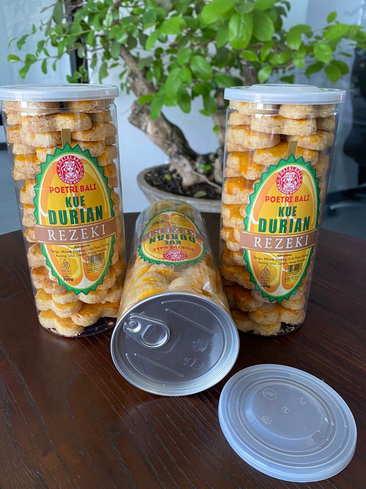 Poetri Bali Kue Durian Rezeki 500gr // Kue Durian Kemasan Toples 500gr ...