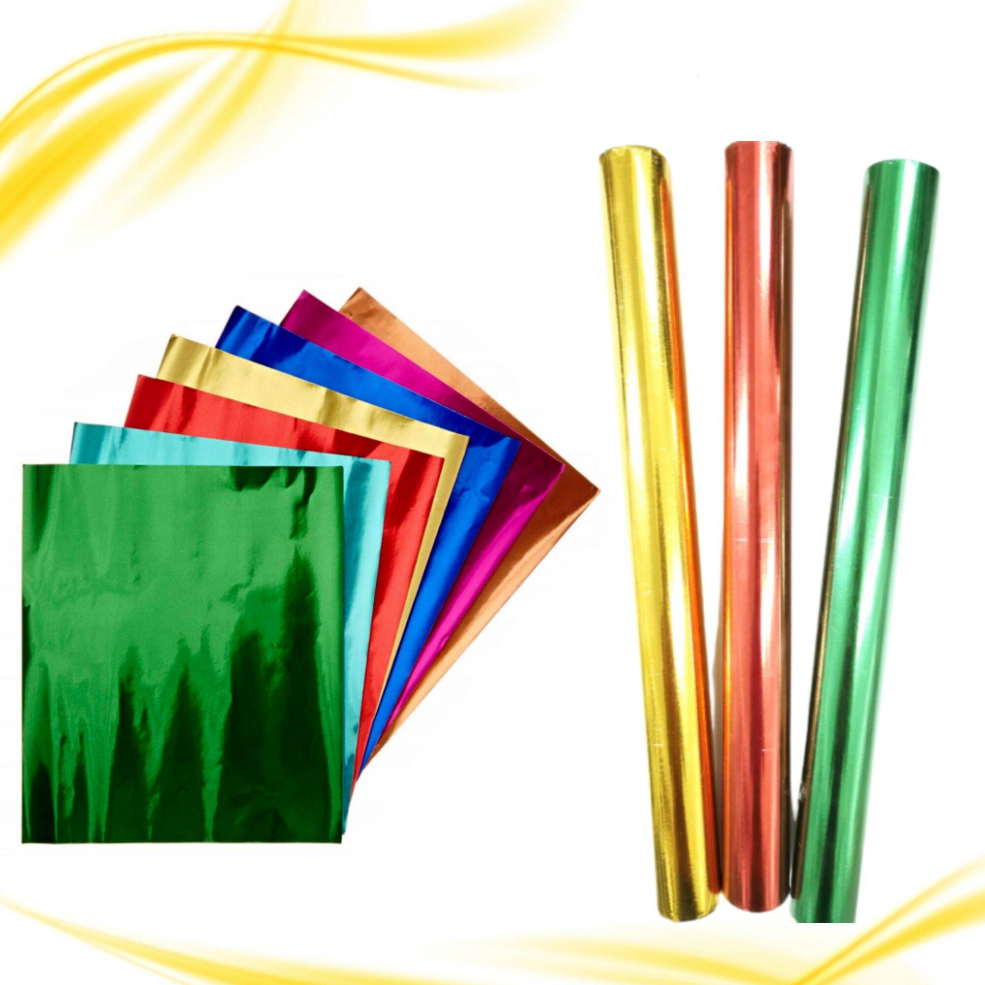 Kertas Metalik Kertas Kado Metalik 25 Lembar Roll Lazada Indonesia