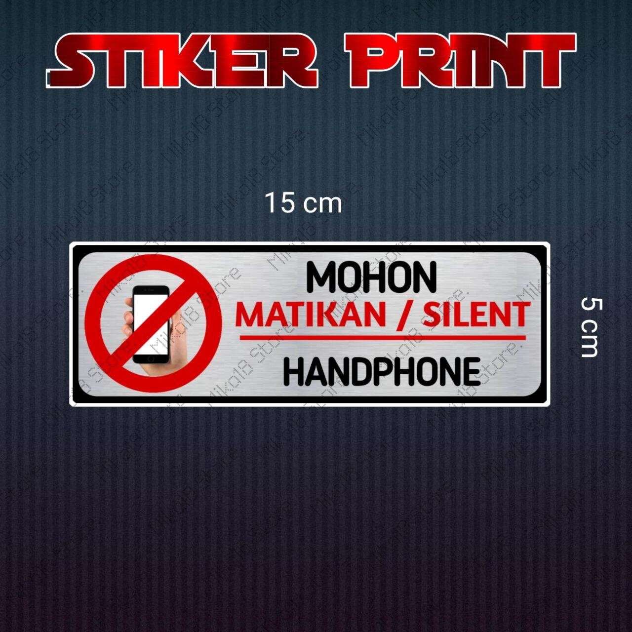 STIKER MOHON MATIKAN/SILENT HANDPHONE | Lazada Indonesia