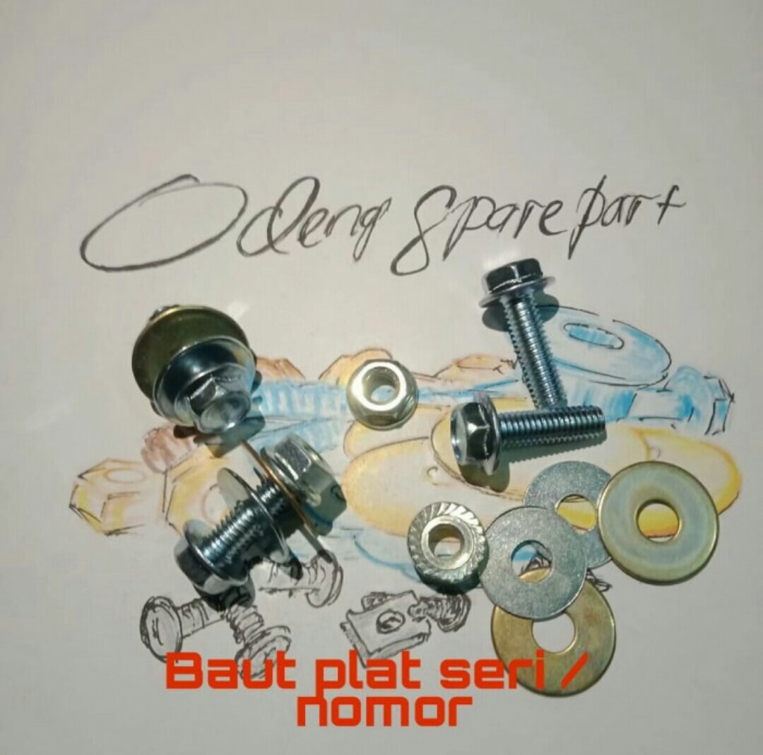set baut plat nopol semua jenis motor untuk depan belakang | Lazada ...