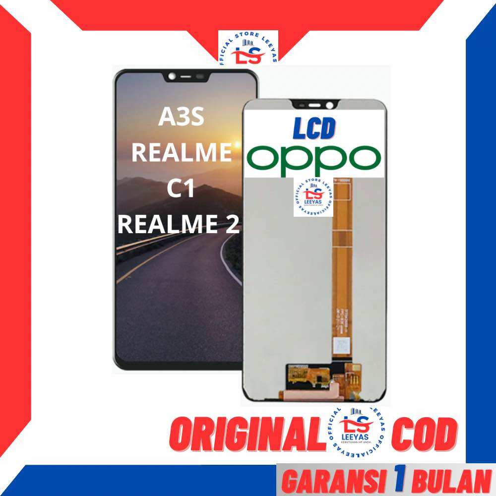 Lcd HP OPPO A3S/REALME C1/REALME 2 FULLSET TOUCHSCREEN ORIGINAL ...