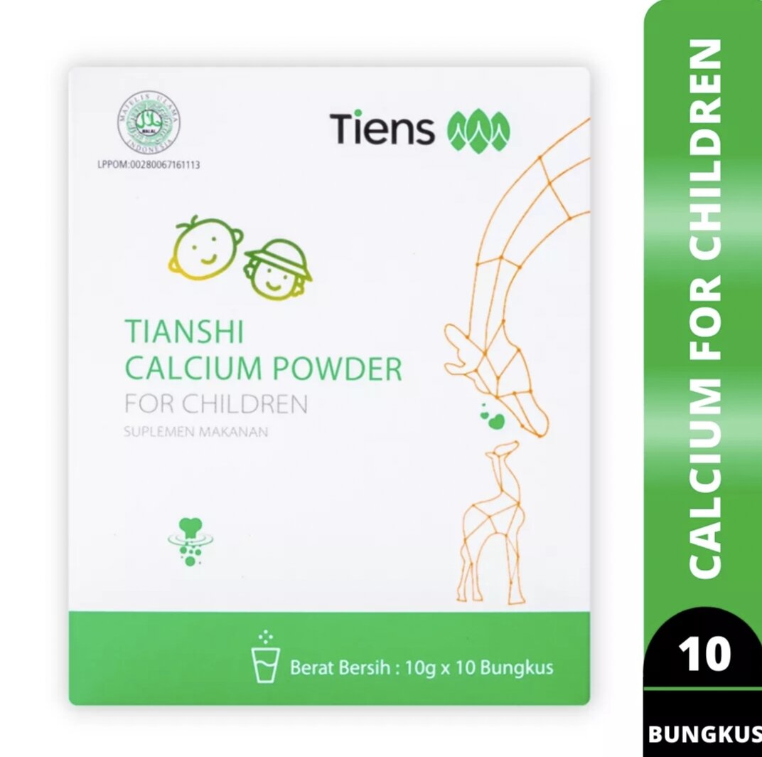 Calcium Powder For Children Nutrisi Anak isi 10 Sachet Original 100% ...