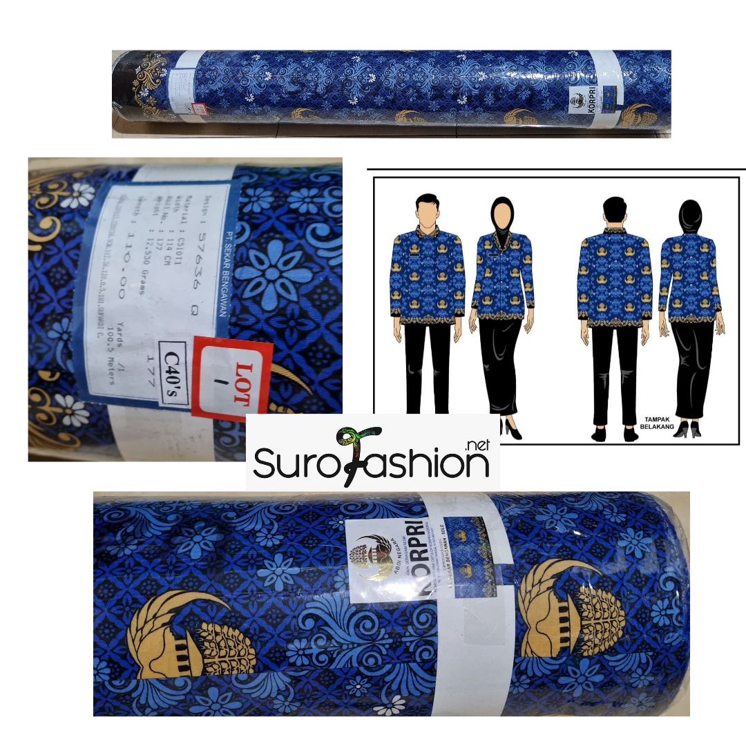 KAIN BATIK KORPRI TERBARU 2022 c40s | Lazada Indonesia