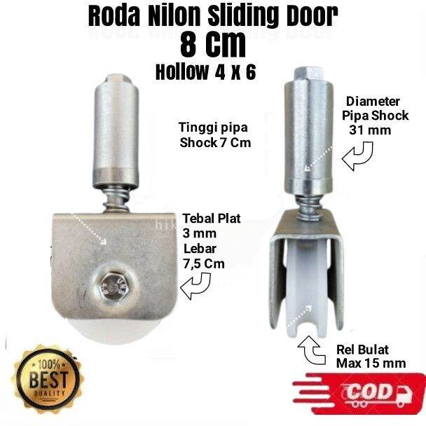 Roda Nilon Sliding Door Roda Sliding Nilon Pintu Pagar Besi Stainless ...
