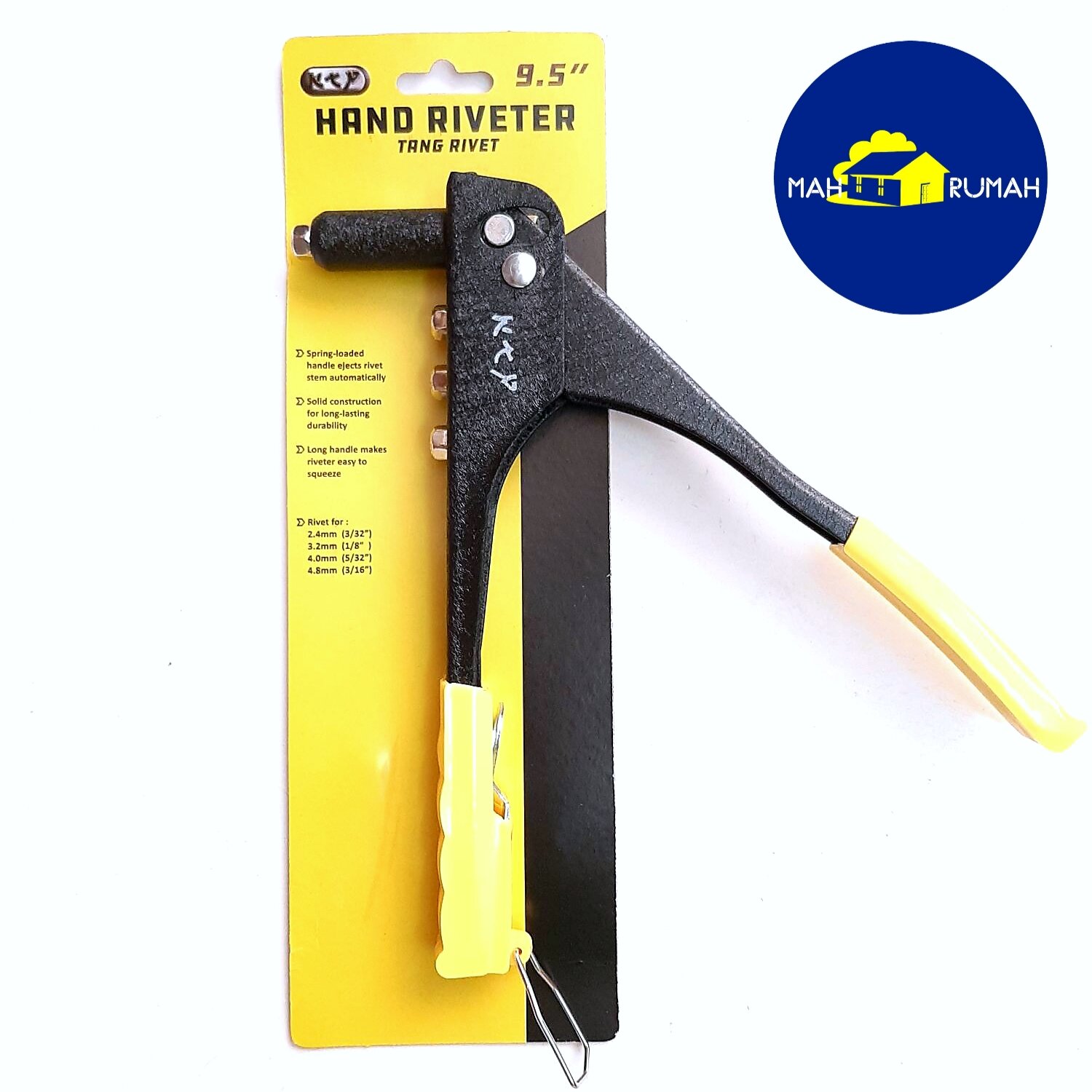 KTP - Tang Rivet Plat Besi 9.5" 9,5 inch 2.4 - 4.8mm Tembakan Rifet ...