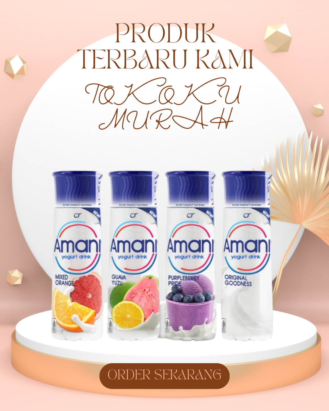 MURAH: MINUMAN YOGURT AMANI DRINK 2 BOTOL RASA ENAK YOGURT MANTAP BURIAN DI ORDER | Lazada Indonesia