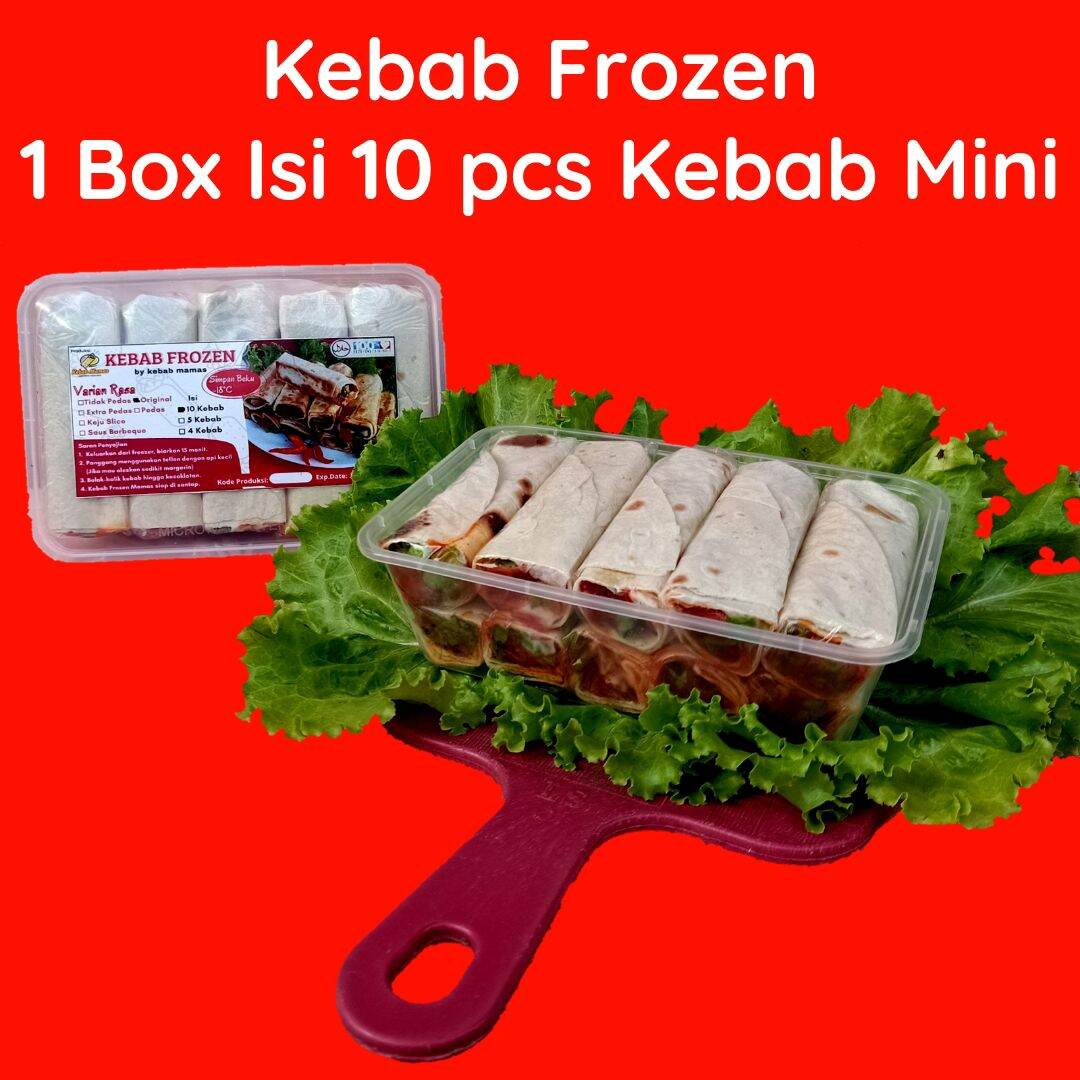 Kebab Frozen Mini 10 pcs Isi Daging Sapi Asli Khas Turki dengan Sayur ...
