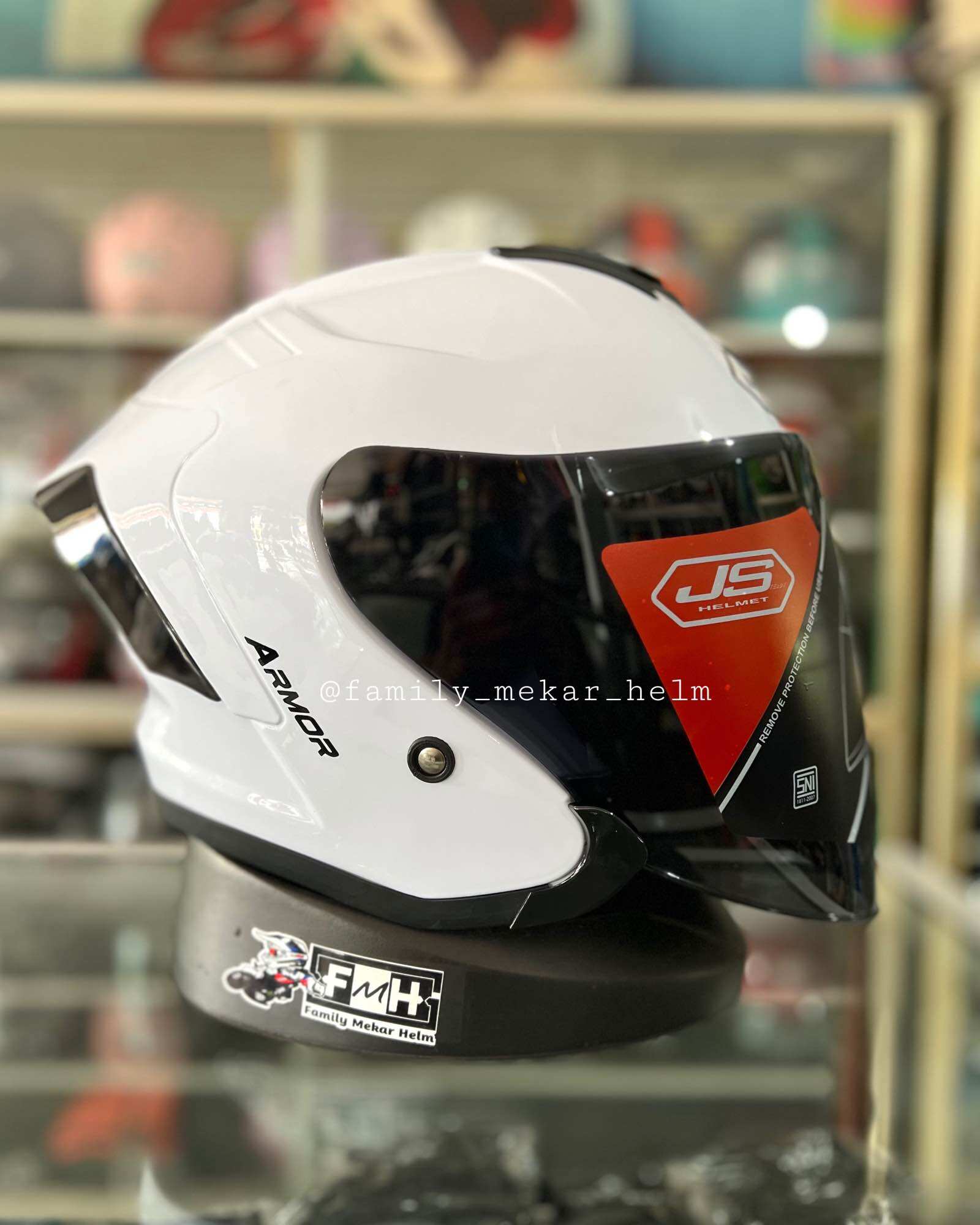 Helm js armor solid helm terbaru standar SNI original Helm half face ...