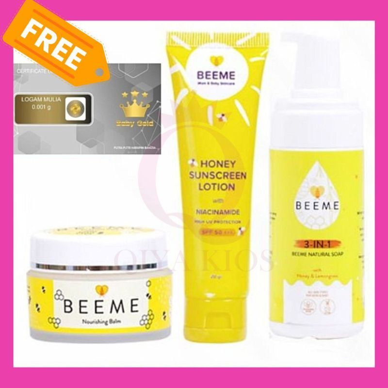 Free EMAS | PAKET LENGKAP BEEME SKINCARE IBU DAN ANAK | Lazada Indonesia