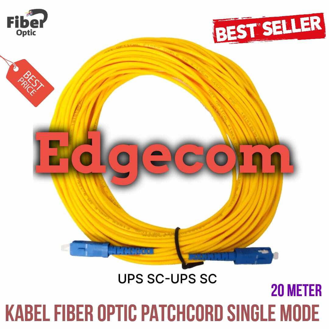 Kabel FO Fiber Optic Internal SC-SC For Ethernet Indihome 20 Meter ...