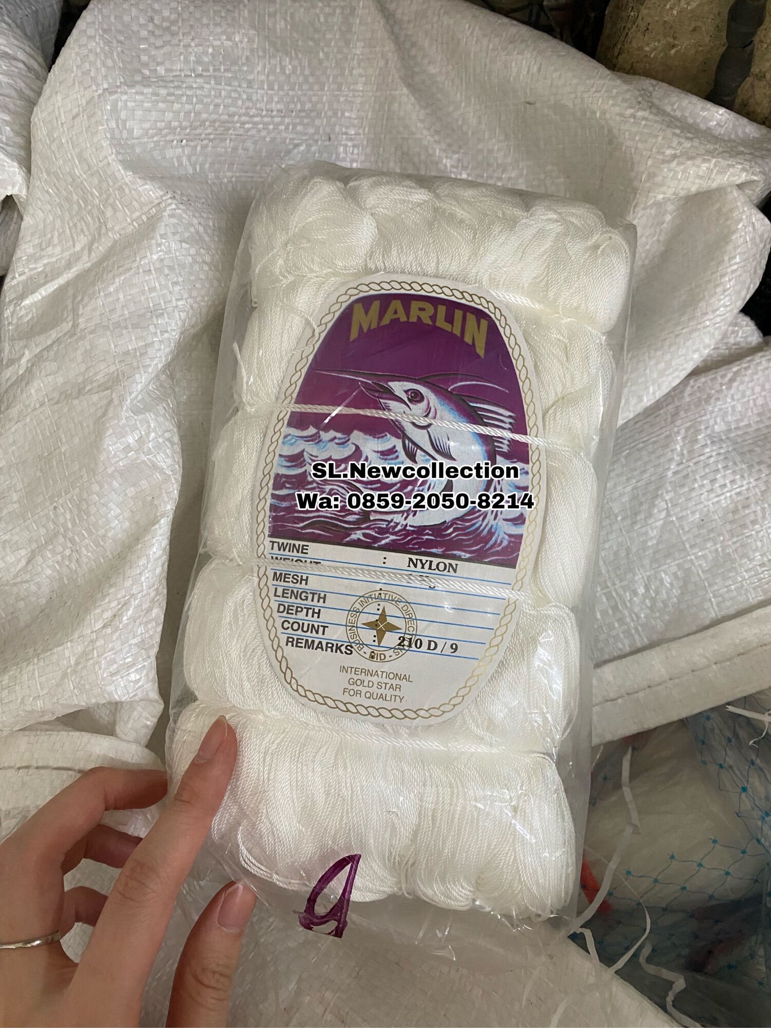 Benang Nylon Merk MARLIN D9 / PUTIH - 1 Pak isi 20 Ikat | Lazada Indonesia