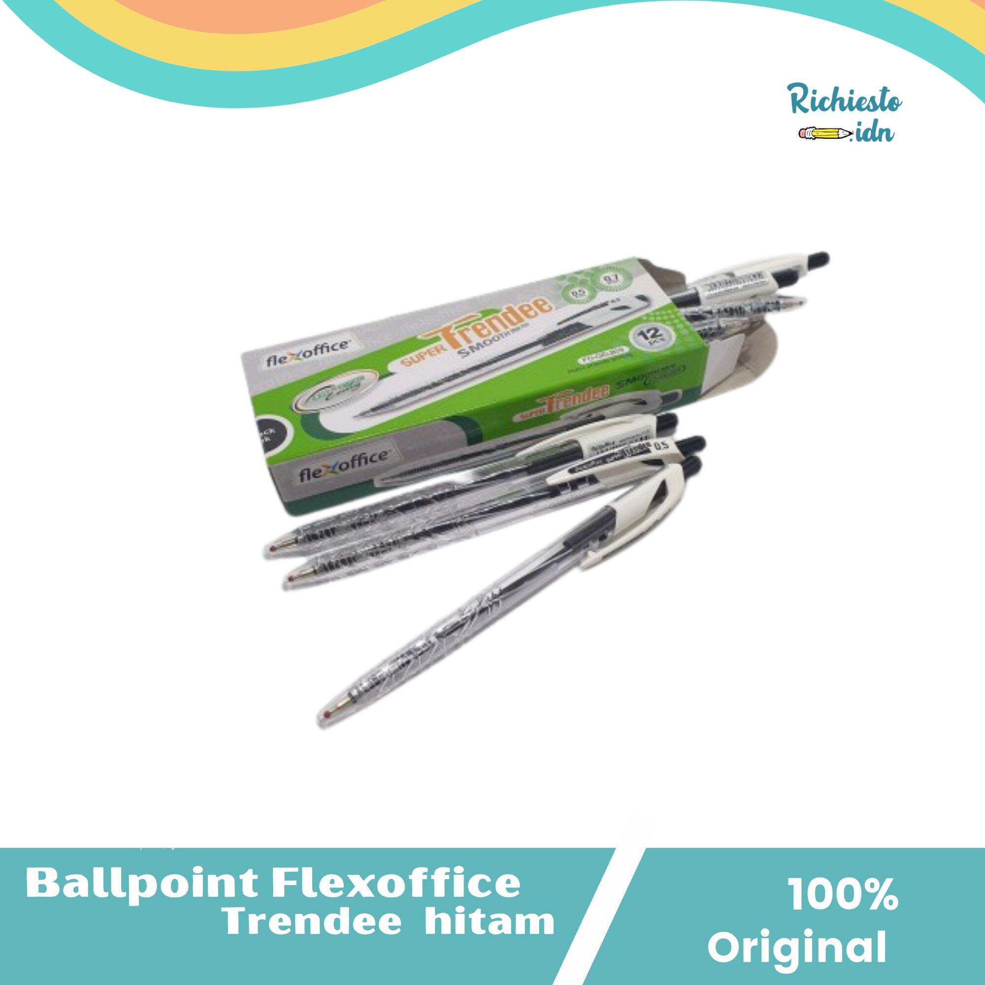 (LUSIN)Pulpen Flexoffice Super Trendee 0,5mm/Pena/Pen/Bolpoin | Lazada ...