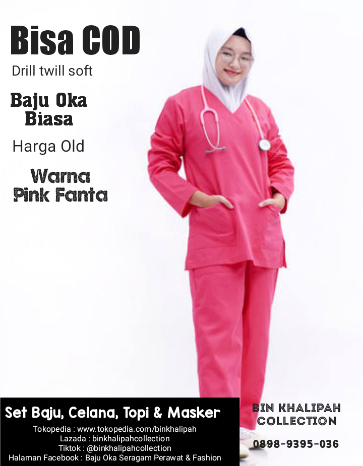 Seragam Perawat / Scrub / Baju Jaga / Baju OKA / Baju Jaga Malam BISA ...