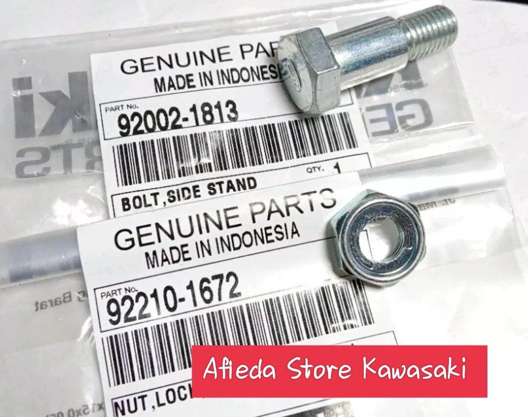 Baut dan Mur Standar Samping atau Standar Satu Ninja R RR SS KLX 150 ...