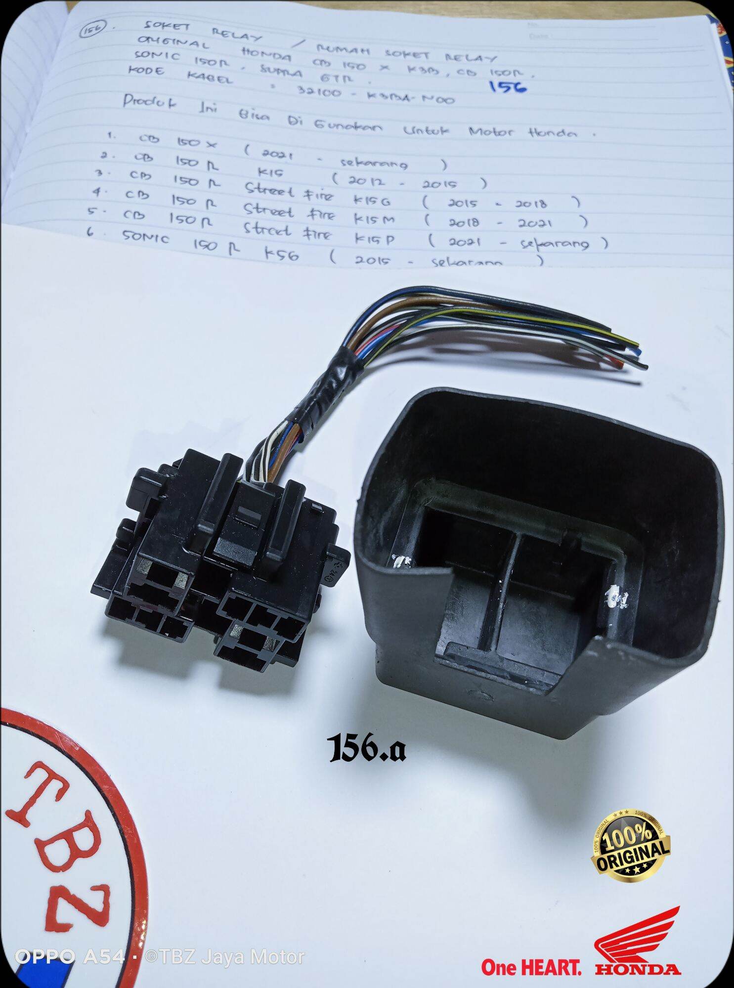soket relay kabel soket relay original honda cb 150x sonic 150r k56 cb 150r rumah soket relay ...