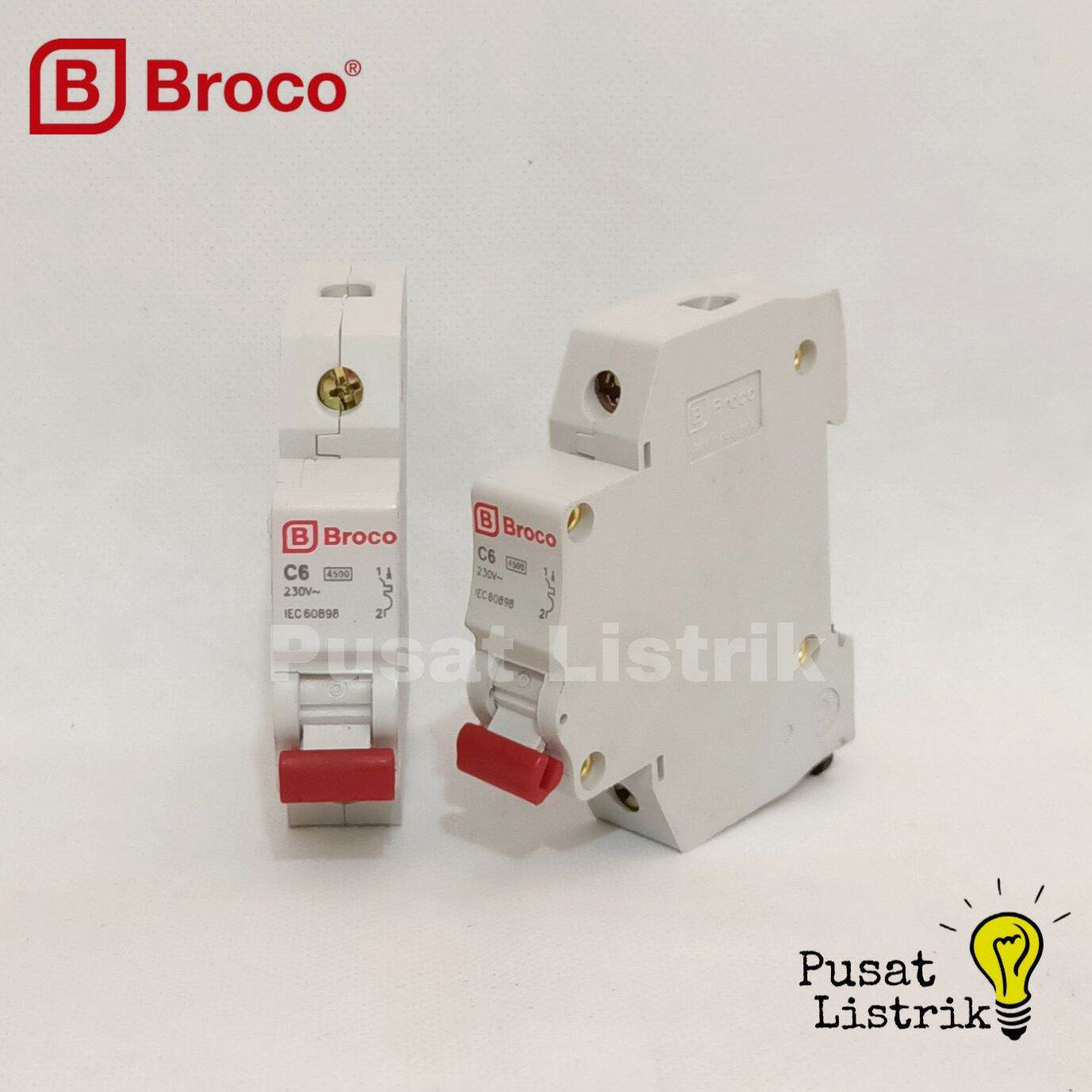 MCB 1 Phase 6A Broco Pemutus Arus Listrik 2A-32A Broco | Lazada Indonesia