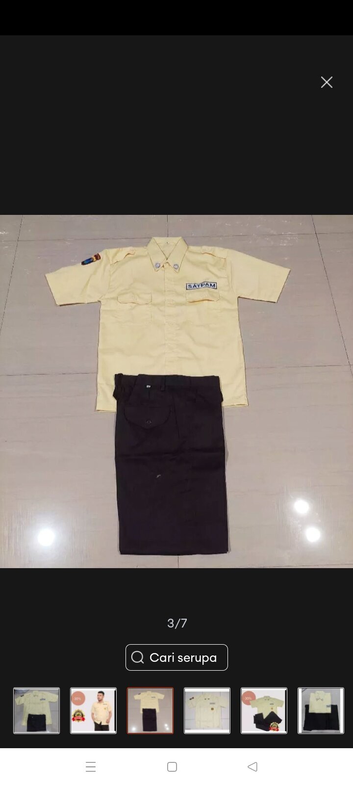 SERAGAM SATPAM KUNING TERBARU (TANPA ATRIBUT) DAN CELNA PDH | Lazada ...