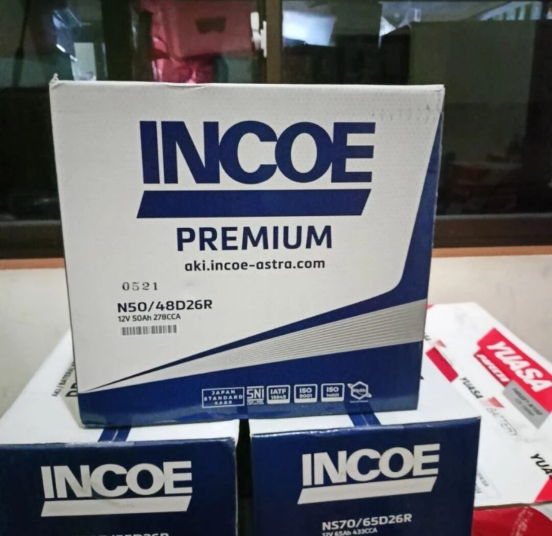 AKI BATERAI BASAH INCOE PREMIUM N50/48D26R COLT L300 KIJANG SUPER 50AH ...