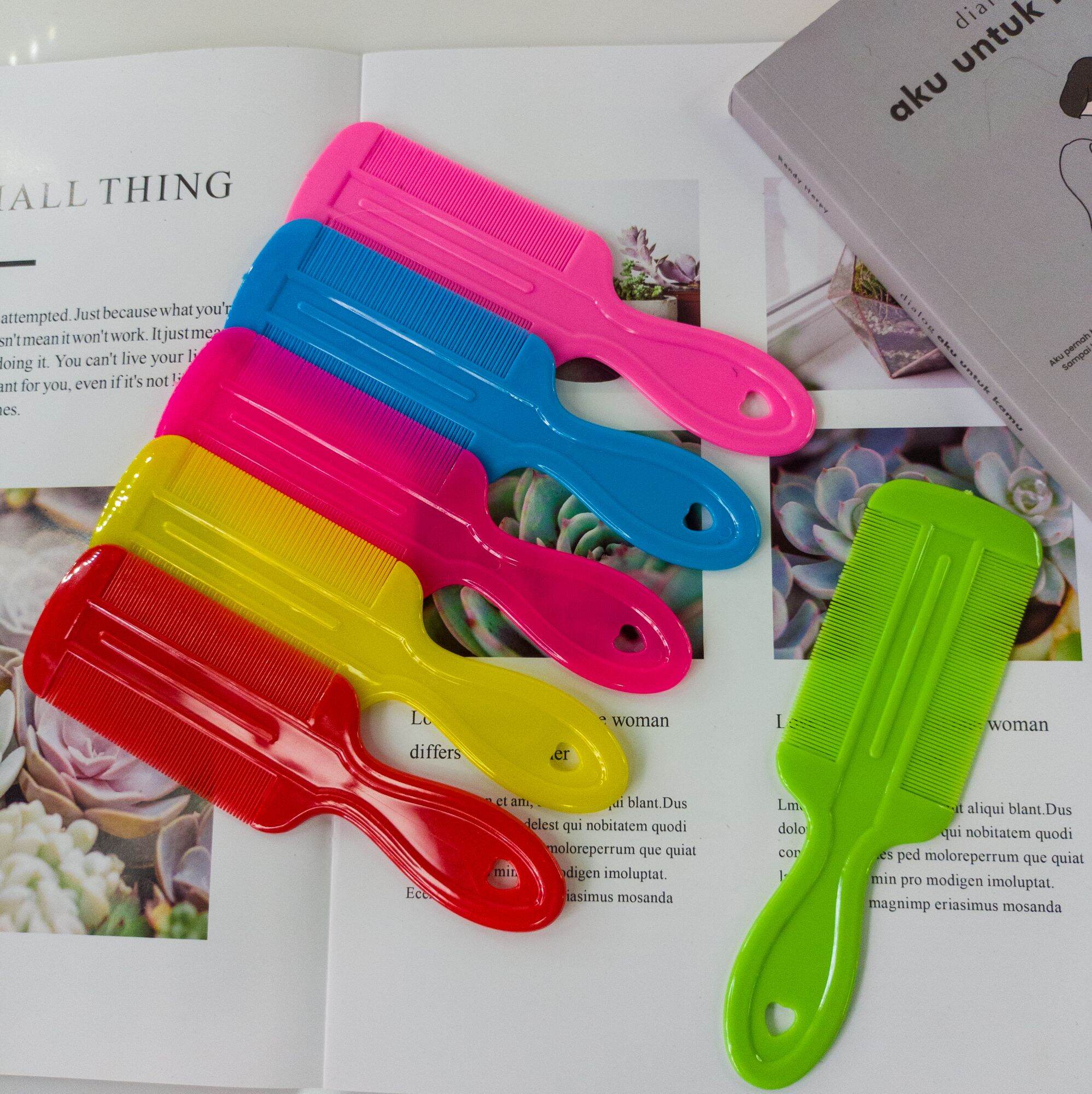 Sisir Serit Plastik Warna Kemasan Mika Serit Kutu Warna Warni | Lazada ...