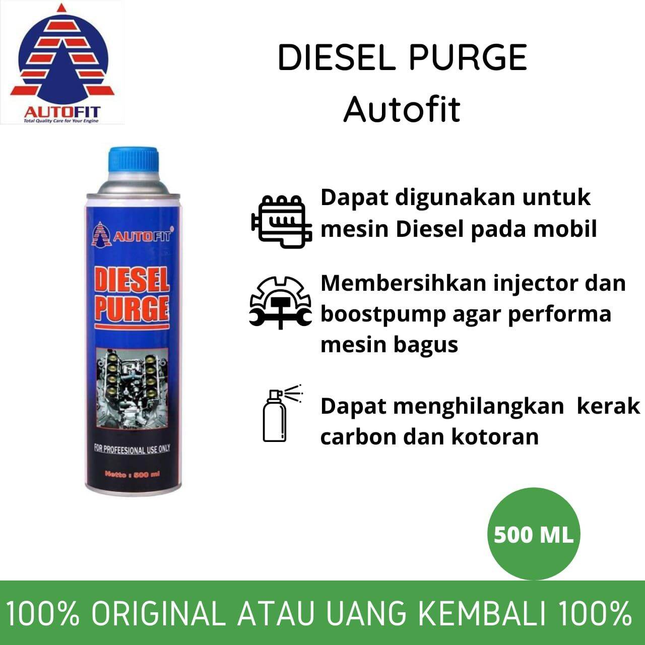 Purge Diesel SL99 500ml Cairan Tuang Pembersih Kerak Karbon Sisa ...