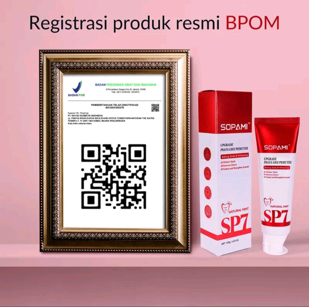 [FREE GIFT ISI 3PCS] SOPAMI SP7 PASTA GIGI PEMUTIH PROBIOTIK RASA ...