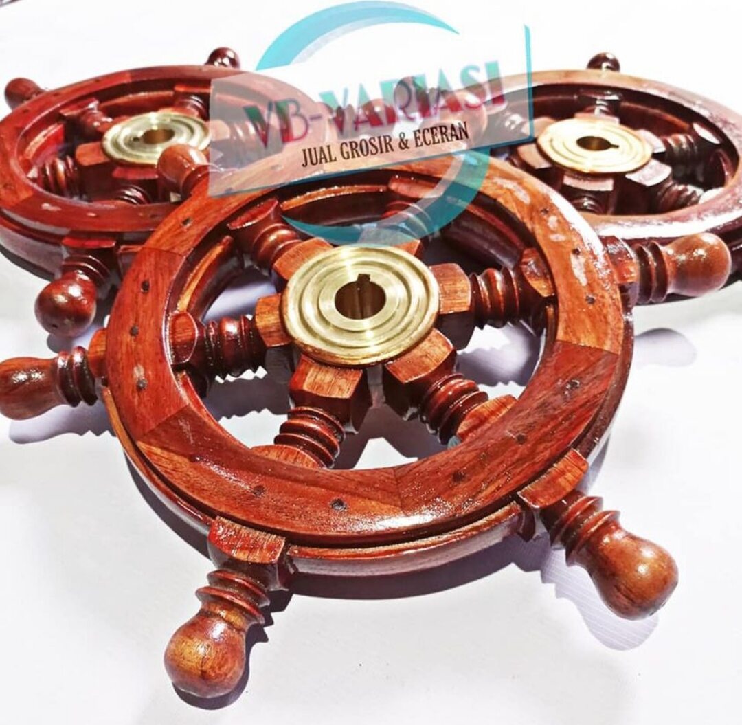 STIR KEMUDI KAPAL/SETIR KAPAL UK 15inchi/ HIASAN DINDING KAPAL | Lazada ...