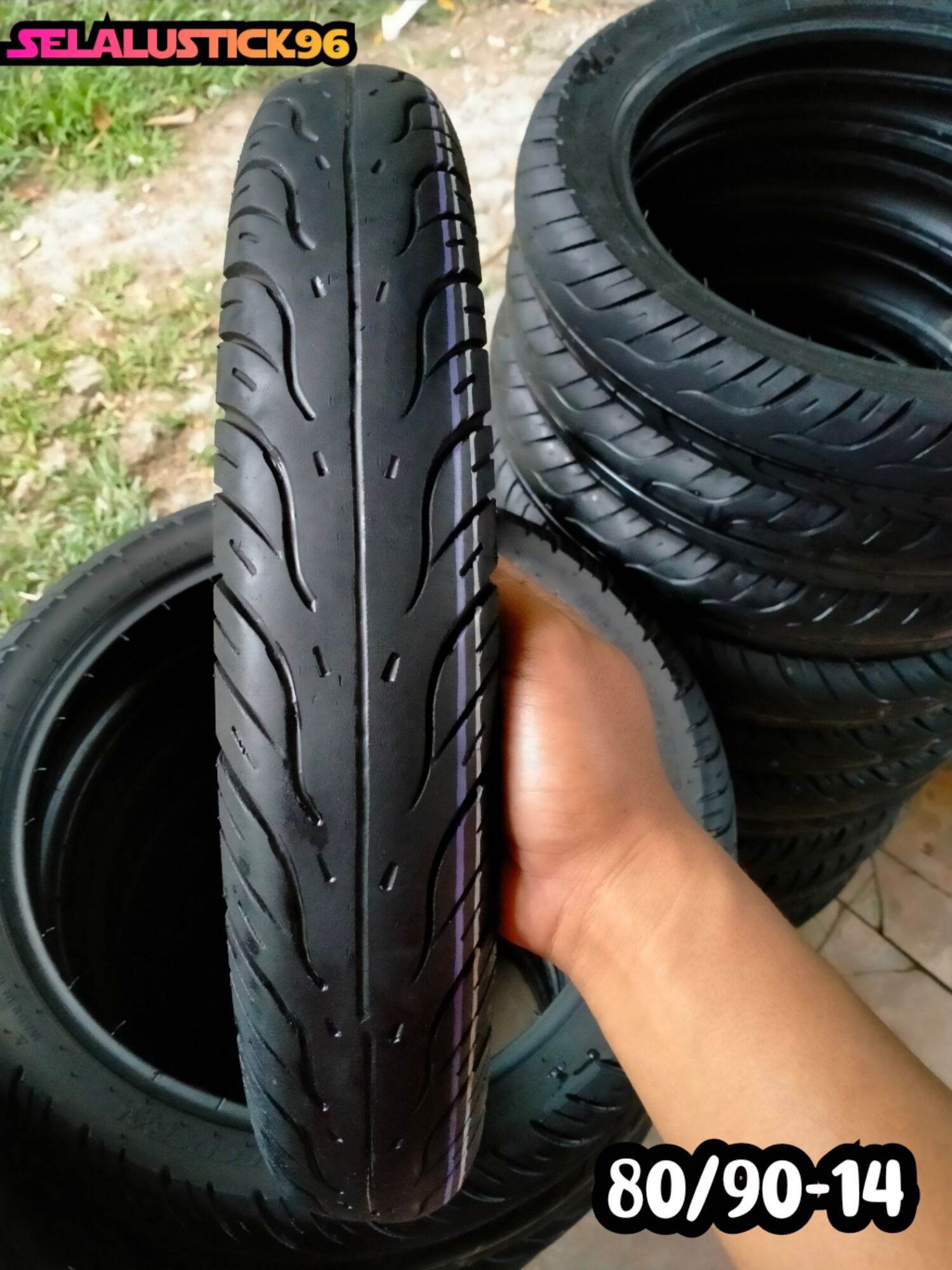 Ban luar depan belakang federal ukuran 80/90 dan 90/90-14 tubeless ...
