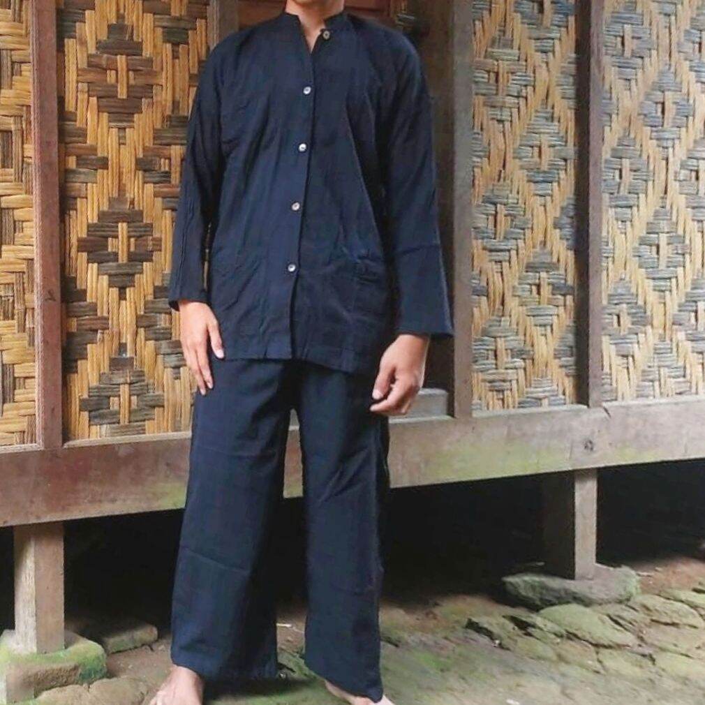 Baju koko Baduy SETELAN Atasan+bawahan bahan katun original baju sunda ...