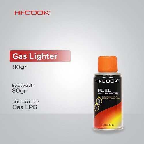 GAS LIGHTER MINI HICOOK isi 80 Gr Isi Ulang Gas Gas 80Gram | Lazada ...