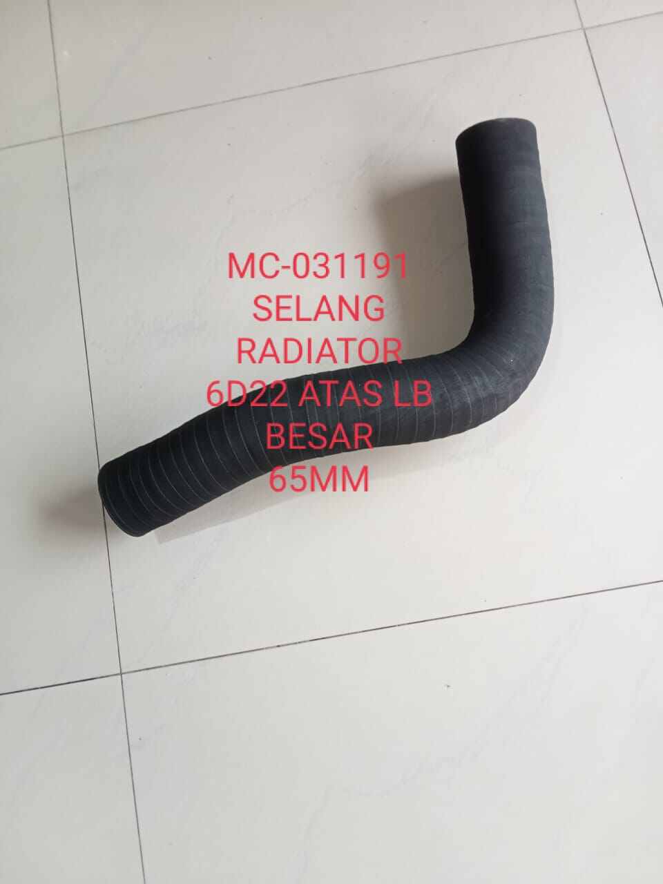 SELANG RADIATOR Mitsubishi Fuso 6D22 ATAS LUBANG BESAR (65 mm) | Lazada ...