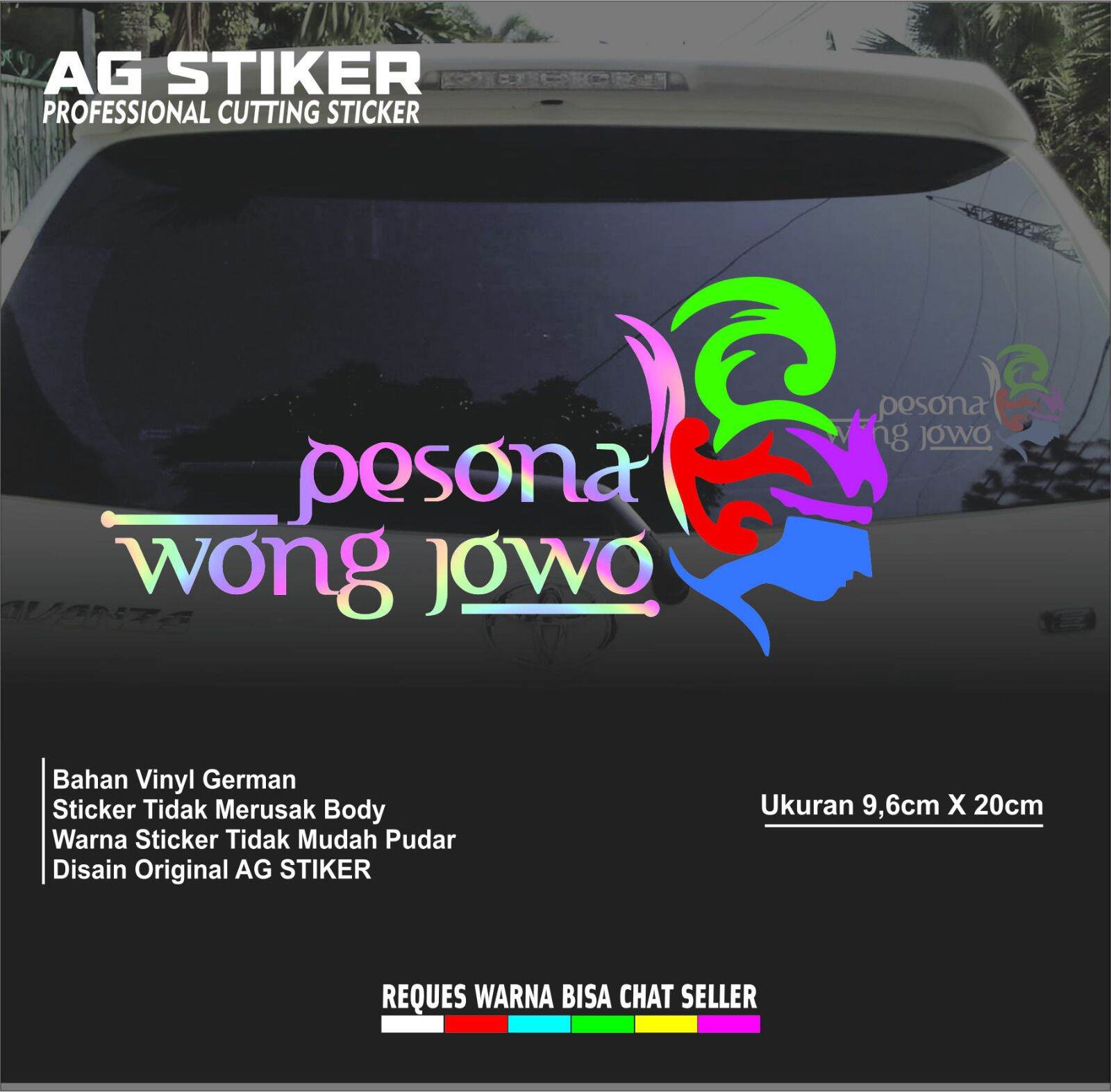 STIKER PESONA WONG JOWO STICKER CUTTING | Lazada Indonesia