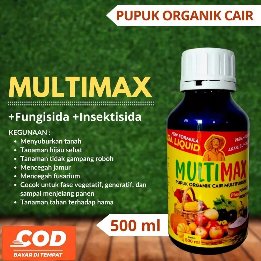 Pupuk Organik Cair Multimax Untuk Semua Jenis Tanaman Plus Fungisida ...
