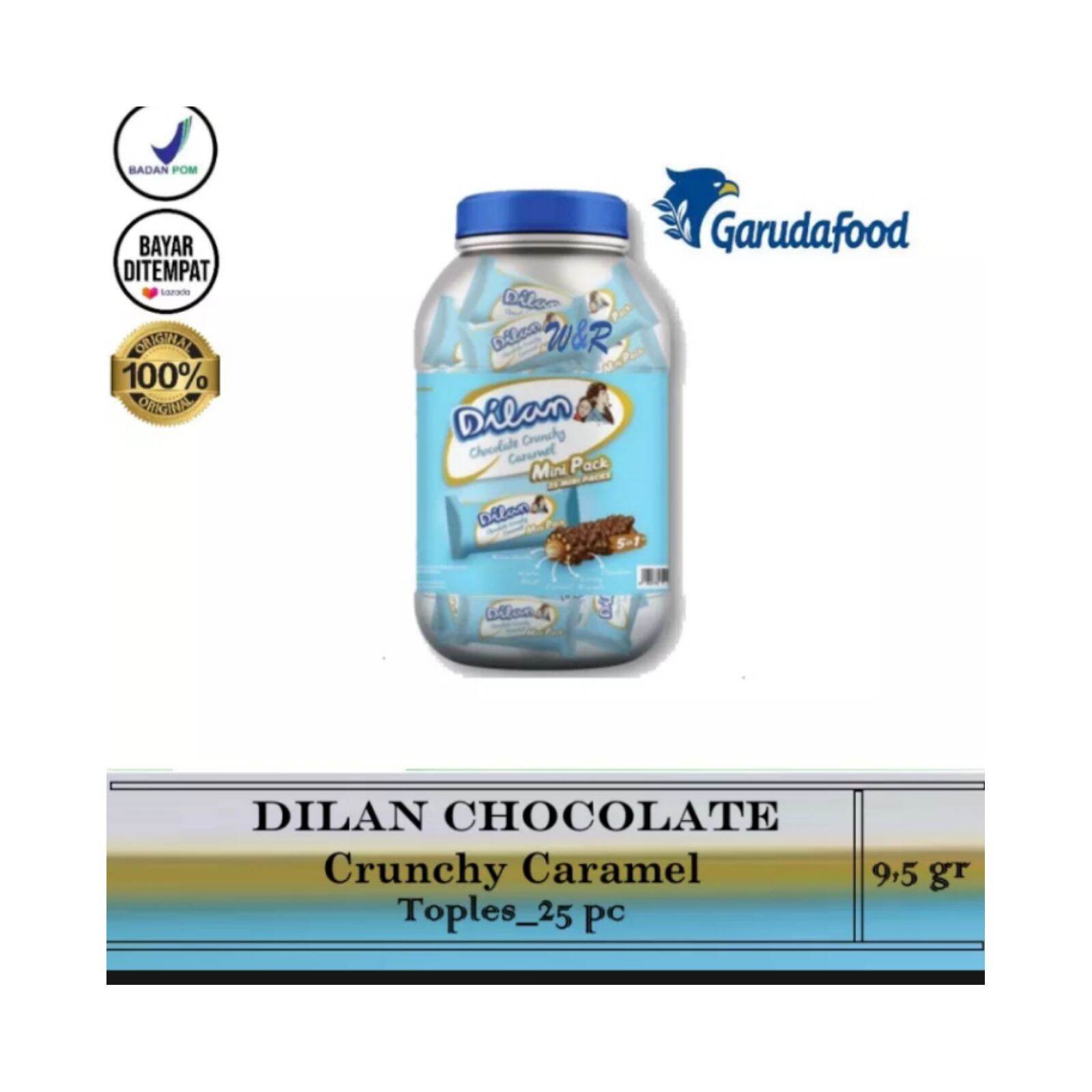 Dilan chocolate crunchy caramel mini isi 25pack | Lazada Indonesia