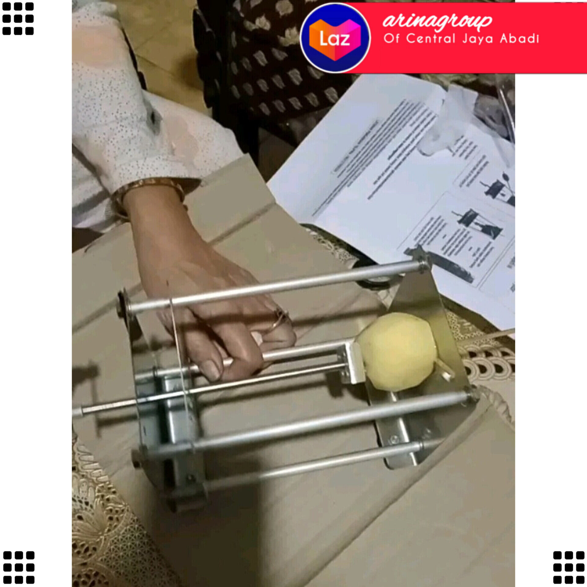 ALAT PEMOTONG KENTANG SPIRAL | MESIN PEMBUAT KENTANG ULIR | CETAKAN ...