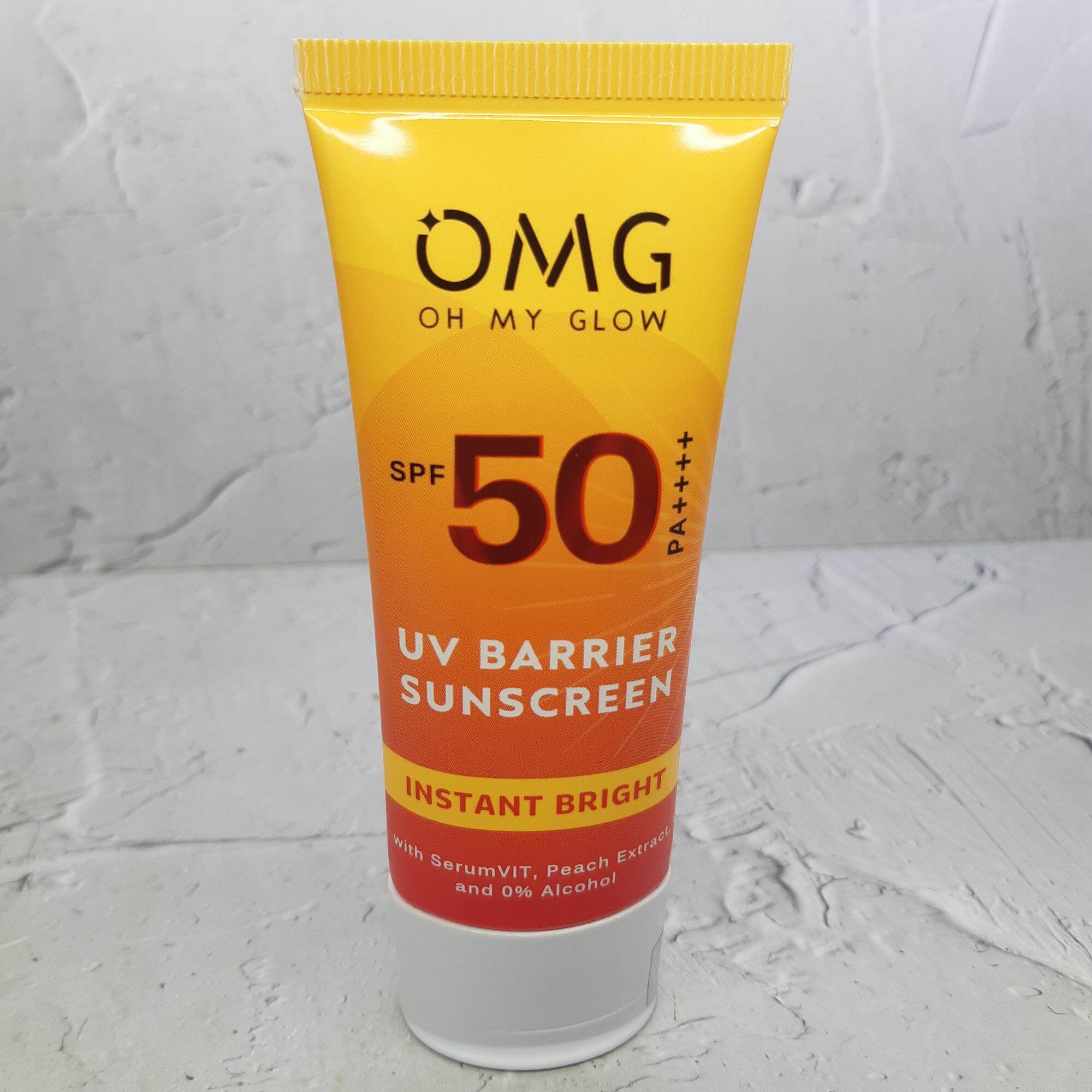 OMG uv barrier sunscreen wajah spf 50 pa++++ matte & instant bright ...