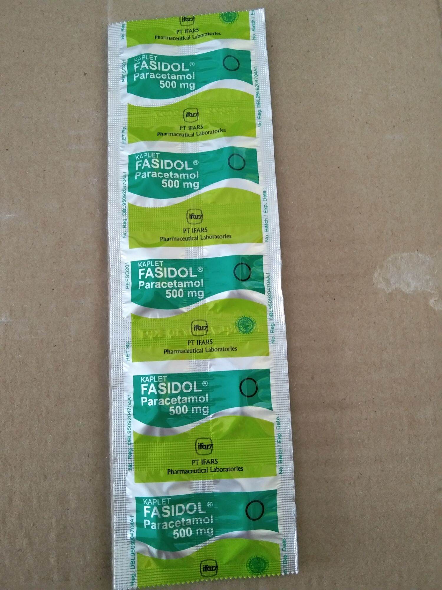 FASIDOL 500mg Isi 10 Kaplet - Obat Sakit Kepal dan Demam | Lazada Indonesia