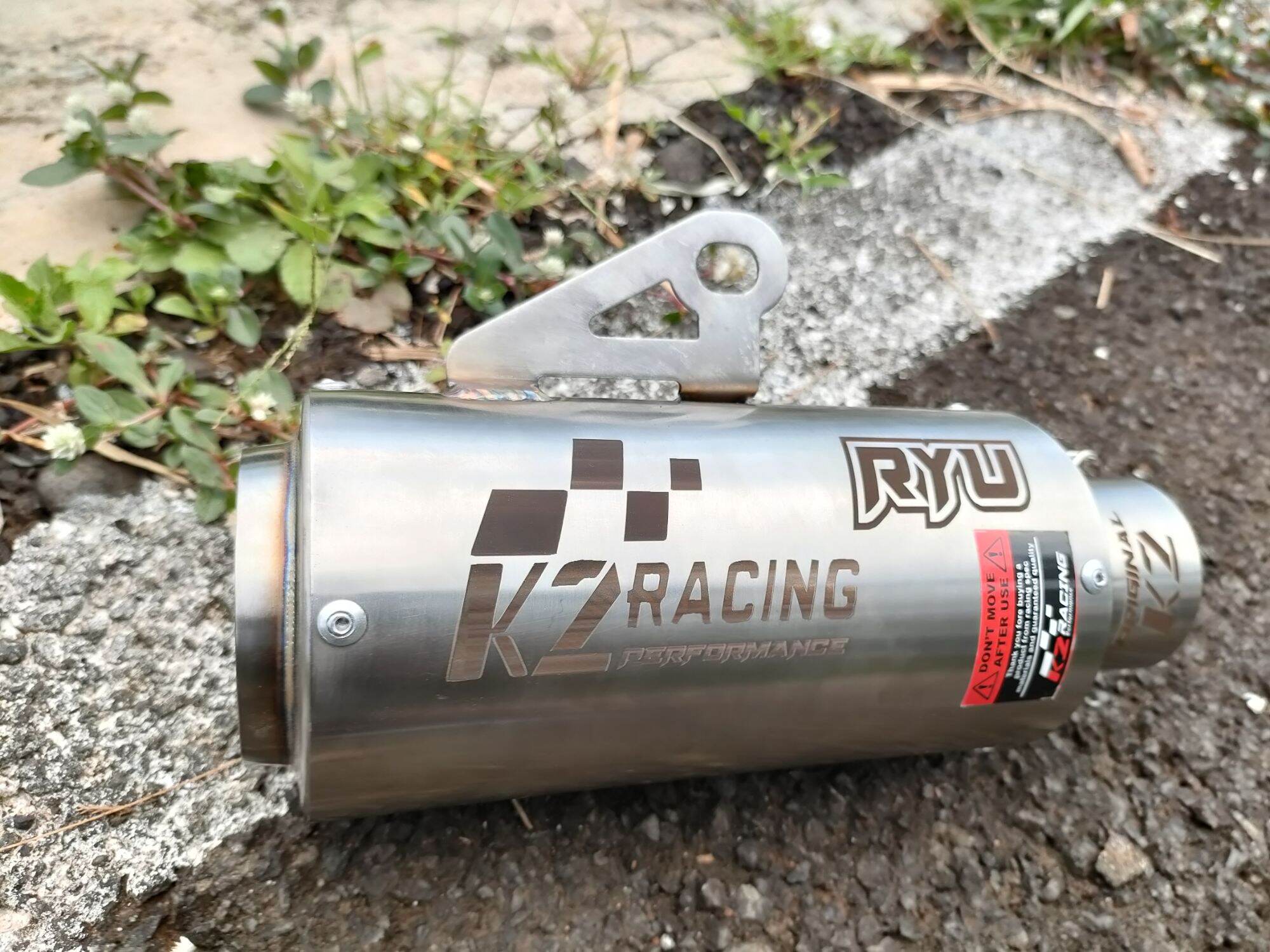 Silincer only original K2 exhaust type sj short inlet 50mm | Lazada ...