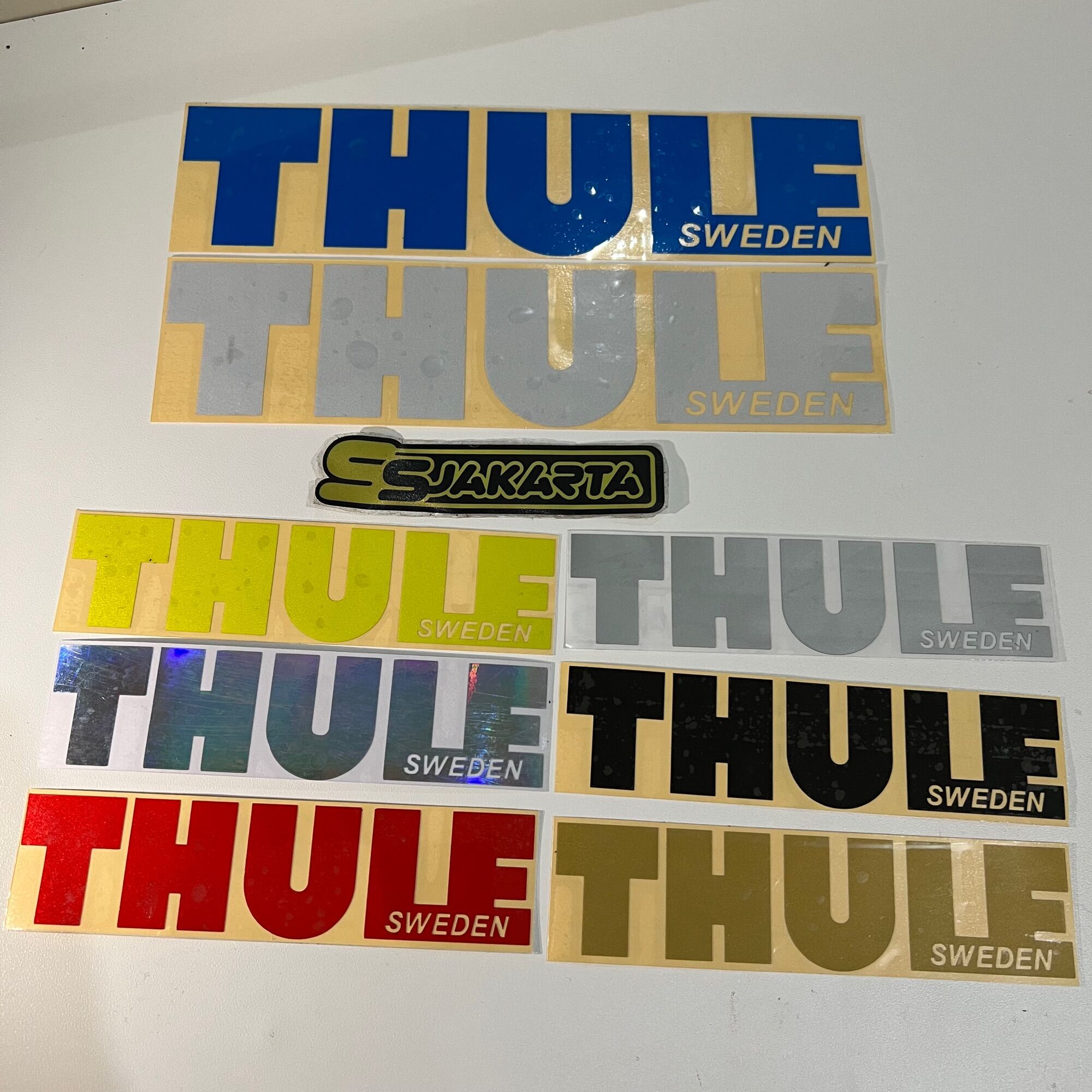 STICKER THULE STIKER ROOF RACK ROOF BOX CUTTING | Lazada Indonesia