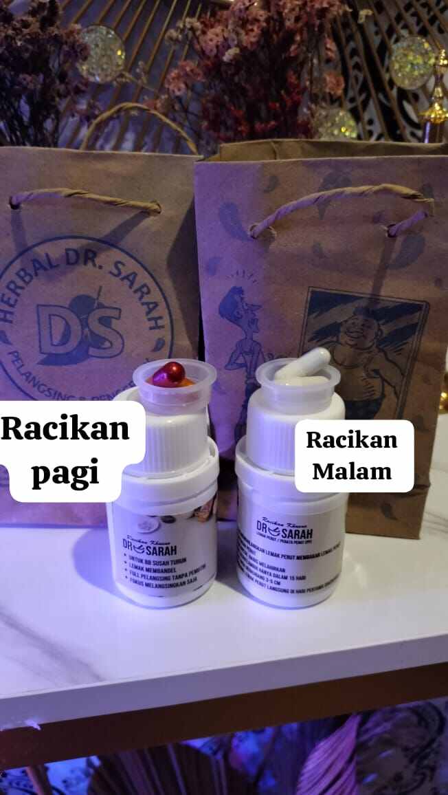 RACIKAN PALING AMPUH DOSTING DR SARAH ISI 30 KAPSUL PAGI 30 KAPSUL ...