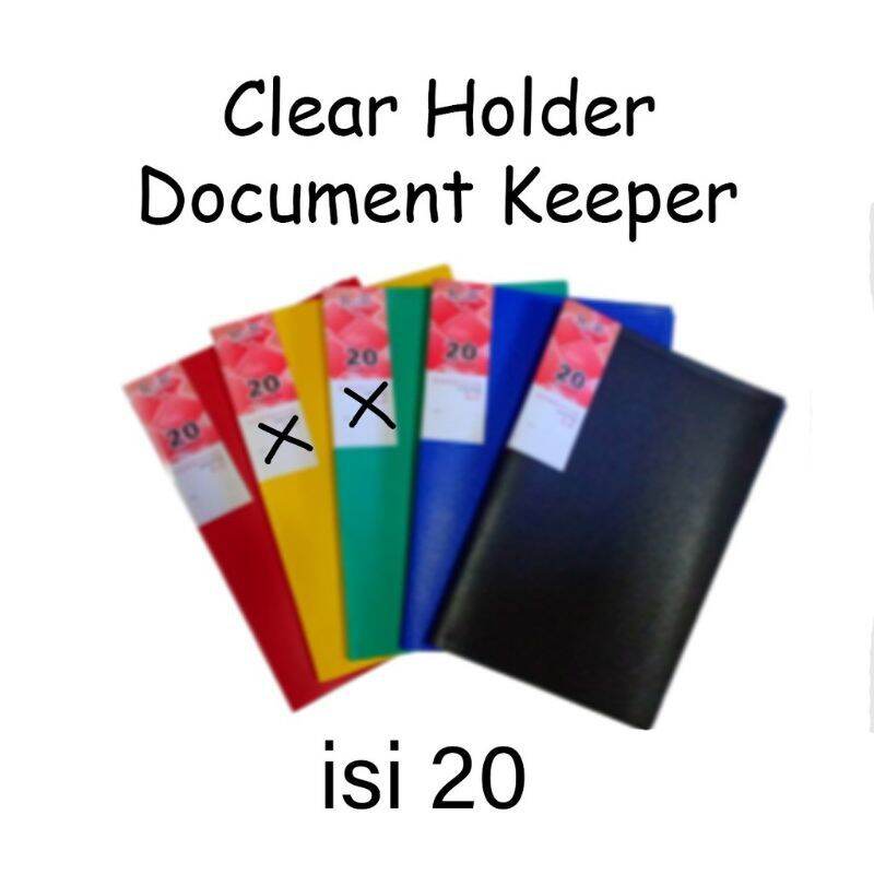 Ecer map plastik clear holder isi 20 display book tempat dokumen ...