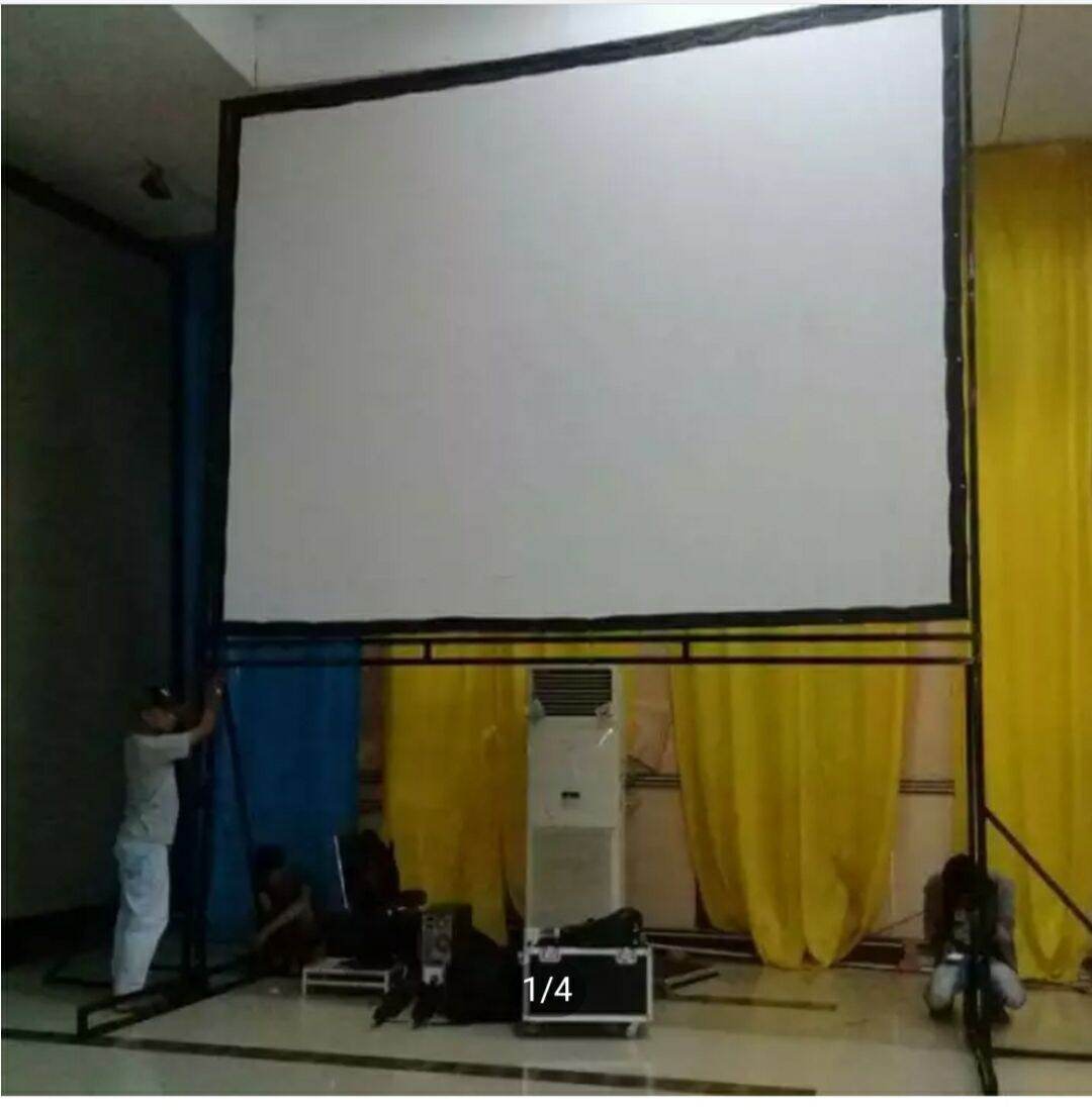 kain layar proyektor murah ukuran 3x6 | Lazada Indonesia