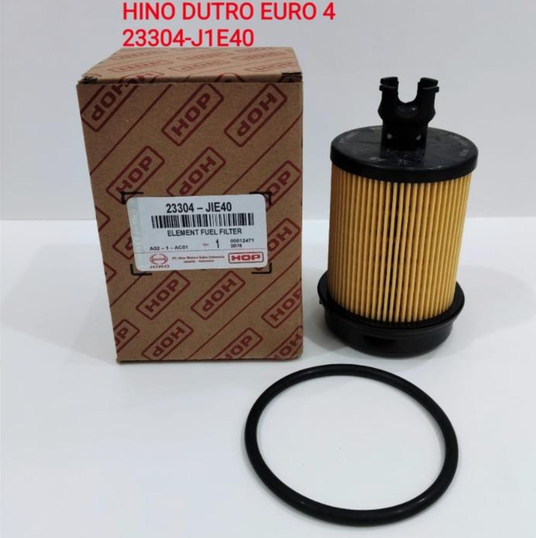 ELEMENT FUEL 23304--JIE40 FILTER SOLAR HINO 300 DUTRO EURO 4 ASLI HOP ...