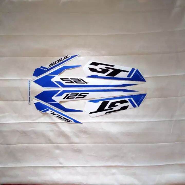 Striping Yamaha Mio Soul Gt Warna Putih Biru Tahun 2016 Full Body ...