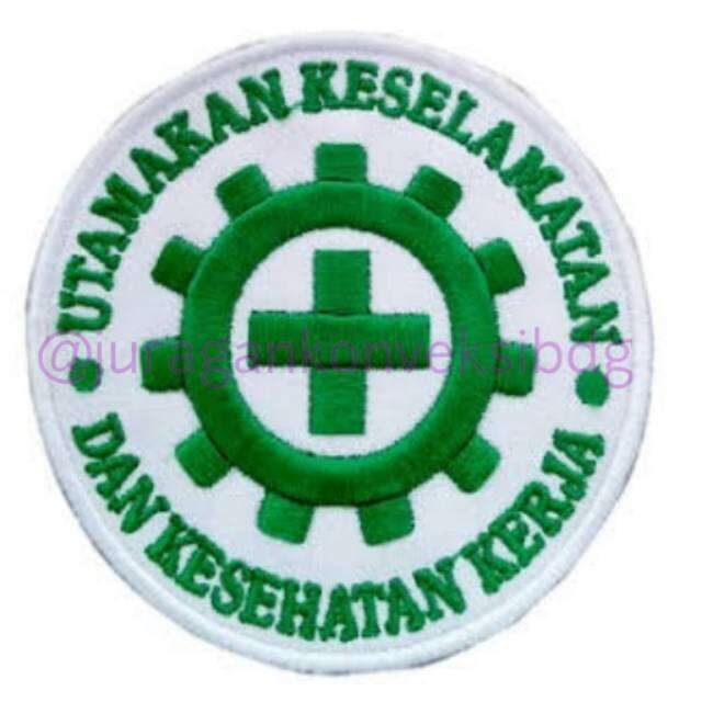 Emblem bordir K3 bulat utamakan keselamatan kerja | Lazada Indonesia