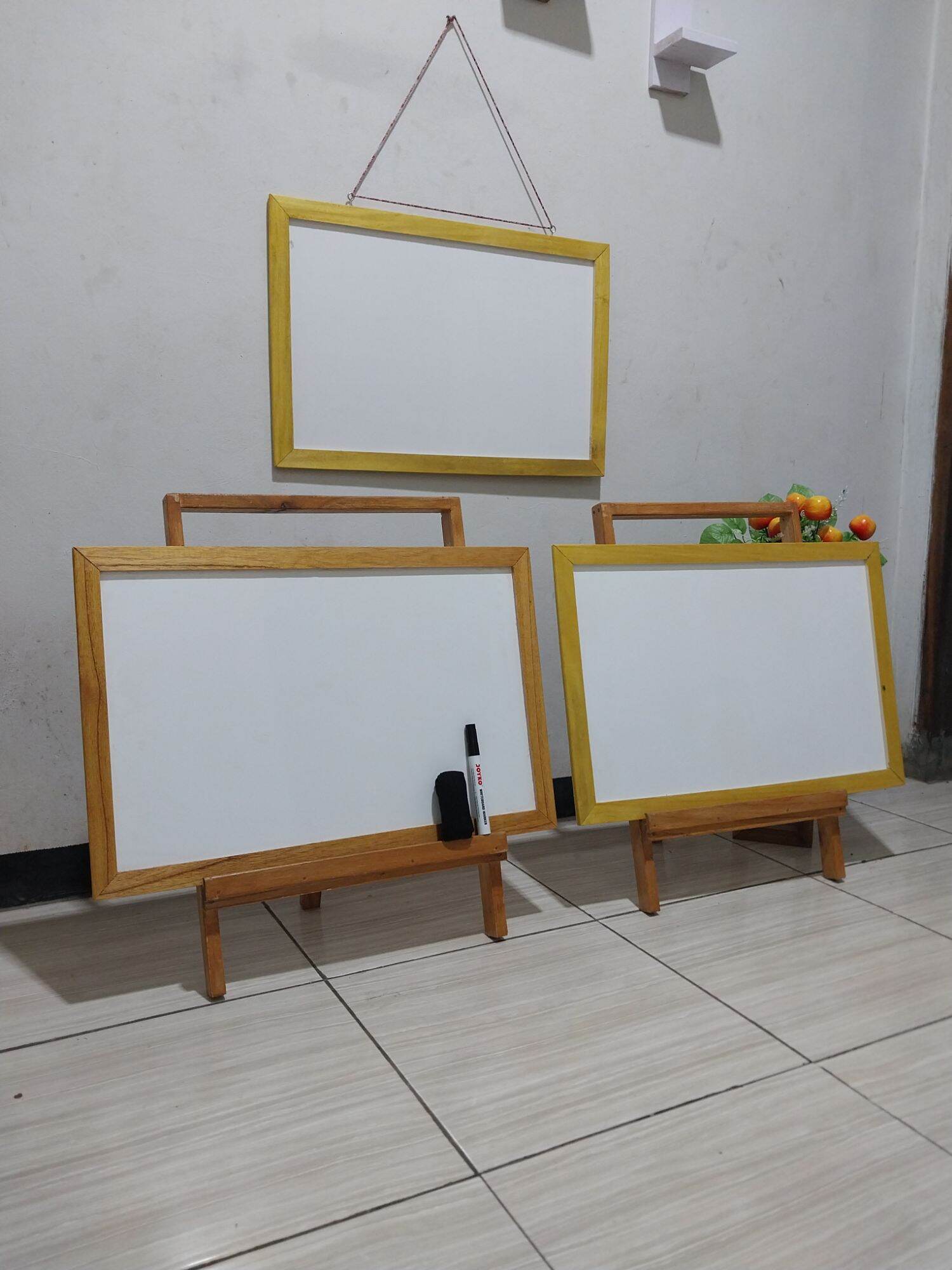 papan tulis dengan ukuran 40x60+peyanga+sepidol murah | Lazada Indonesia
