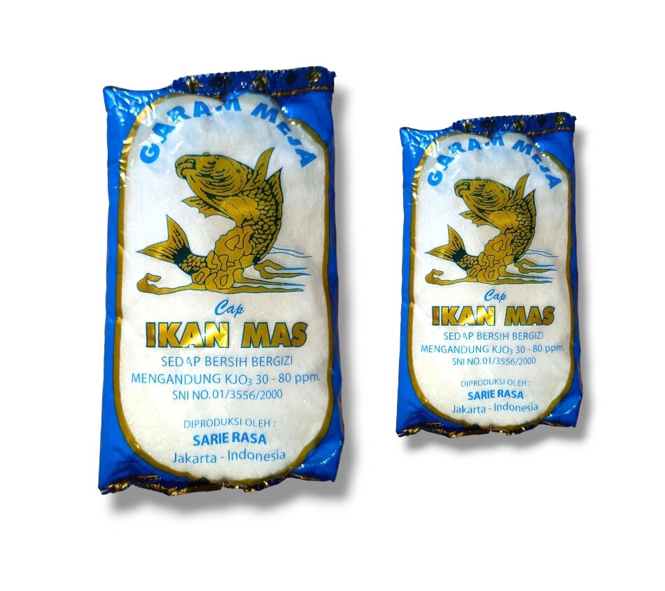 Garam Meja Cap ikan Mas 500 Gram Per 1 Pcs Garam 250 Gram | Lazada ...