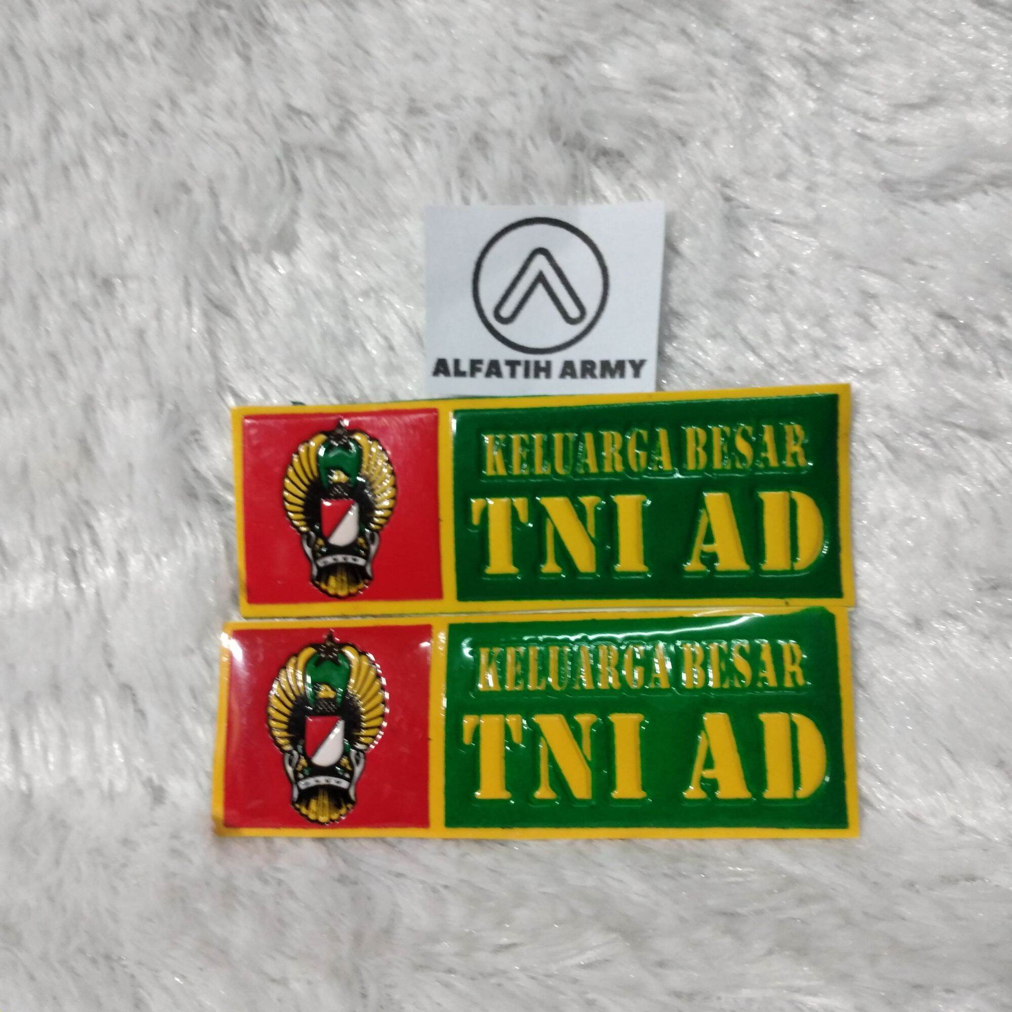 Stiker TNI AD untuk Motor TImbul Bukan Printing Sepasang ALFATIH ARMy ...