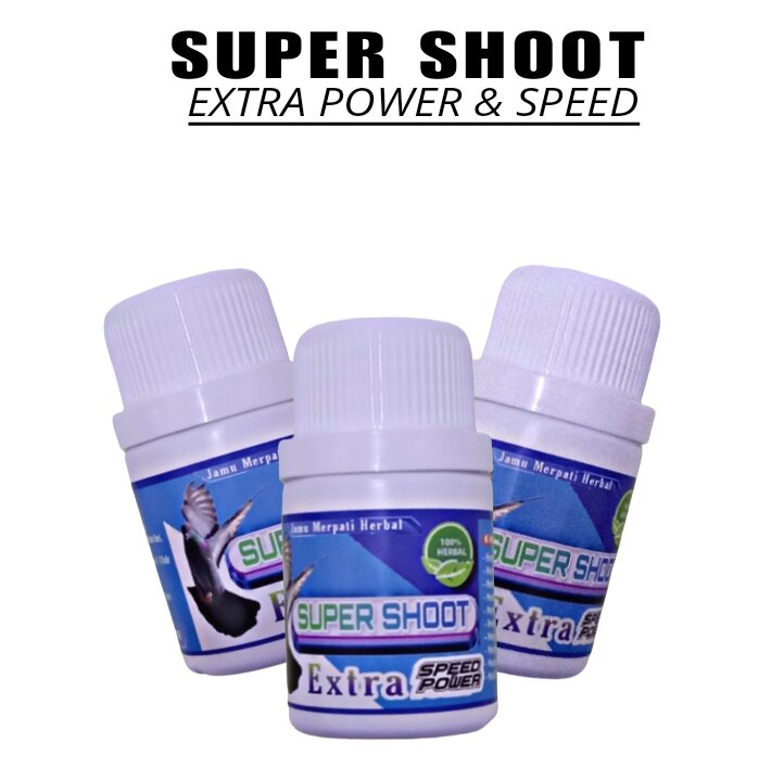 SUPER SHOOT ISI 100 BUTIR jamu merpati kolong extra power speed los ...