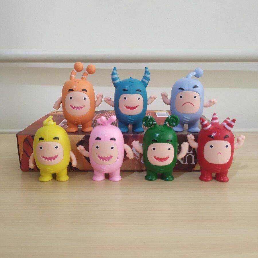 Figure 7 pcs/set Oddbods 7 cm loose pack - Mainan anak anak - mainan ...
