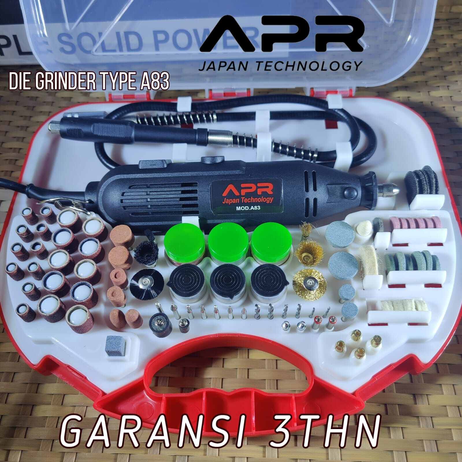 Mesin gerinda mini APR die grinder tuner bor botol merk APR FULLSET ...